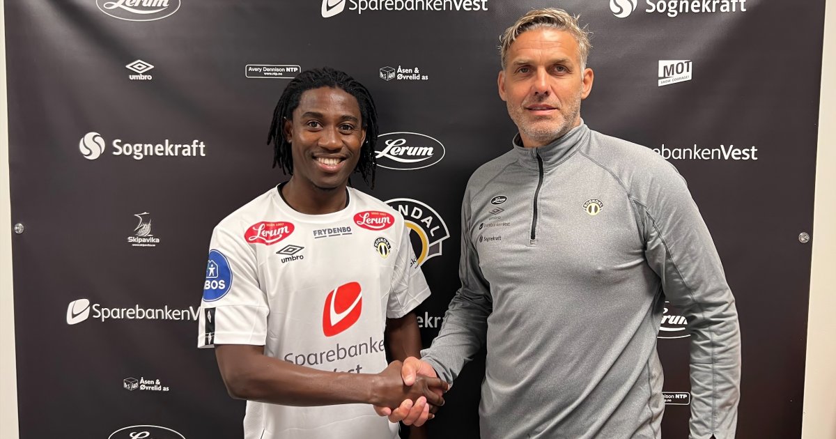 Isaac Twum har signert / SOGNDAL FOTBALL